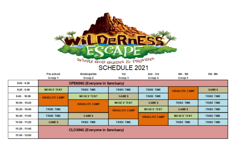 VBS schedule | Monroe Missionary Baptist Church